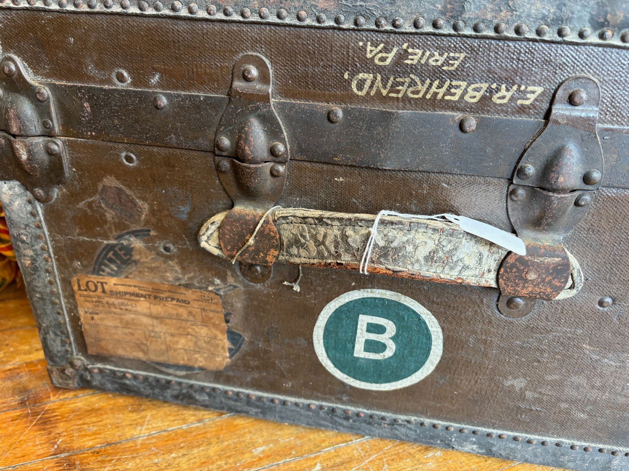 Found Treasure: Behrend family travel trunk discovered in consignment ...