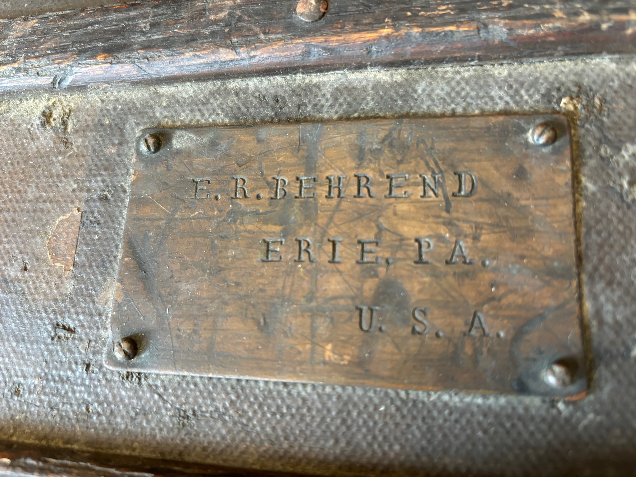 Found Treasure: Behrend family travel trunk discovered in consignment ...
